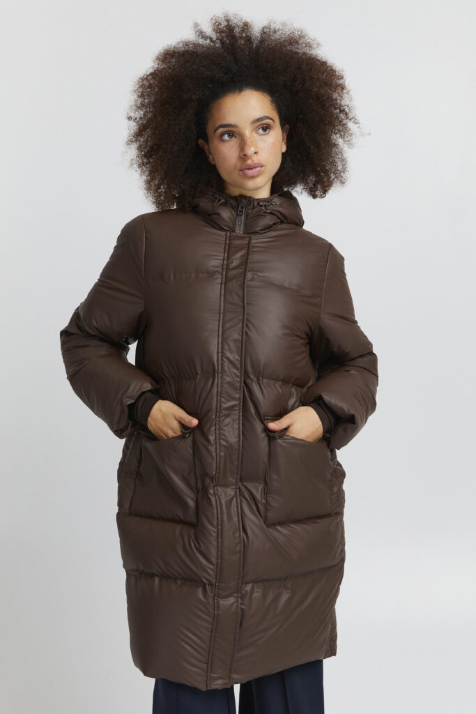 Ichi, Faunus Expl Puffer Jakke, Brun - Vogelius Glow