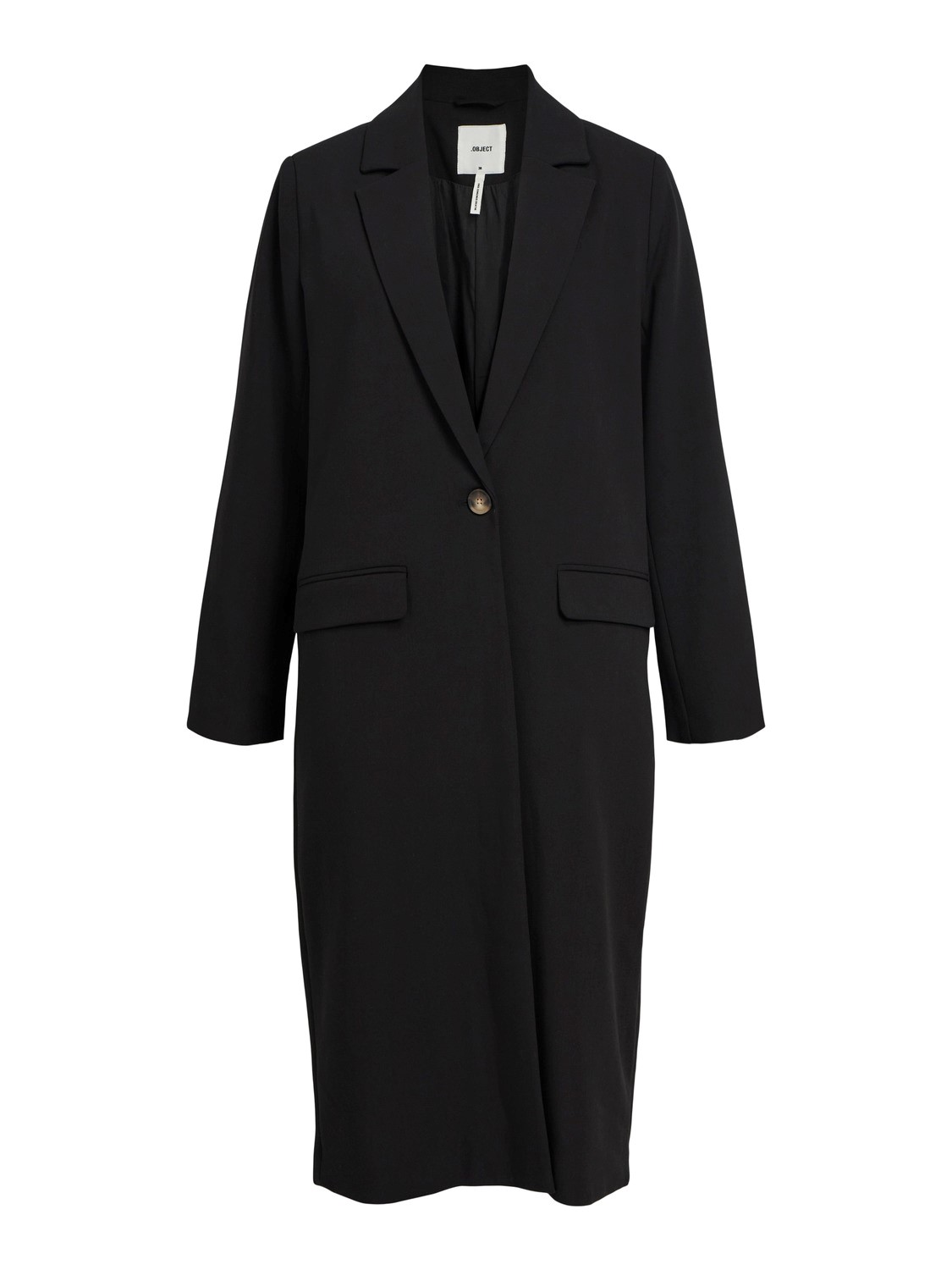 Object Sigrid Lang Blazer Frakke Sort - Vogelius Glow