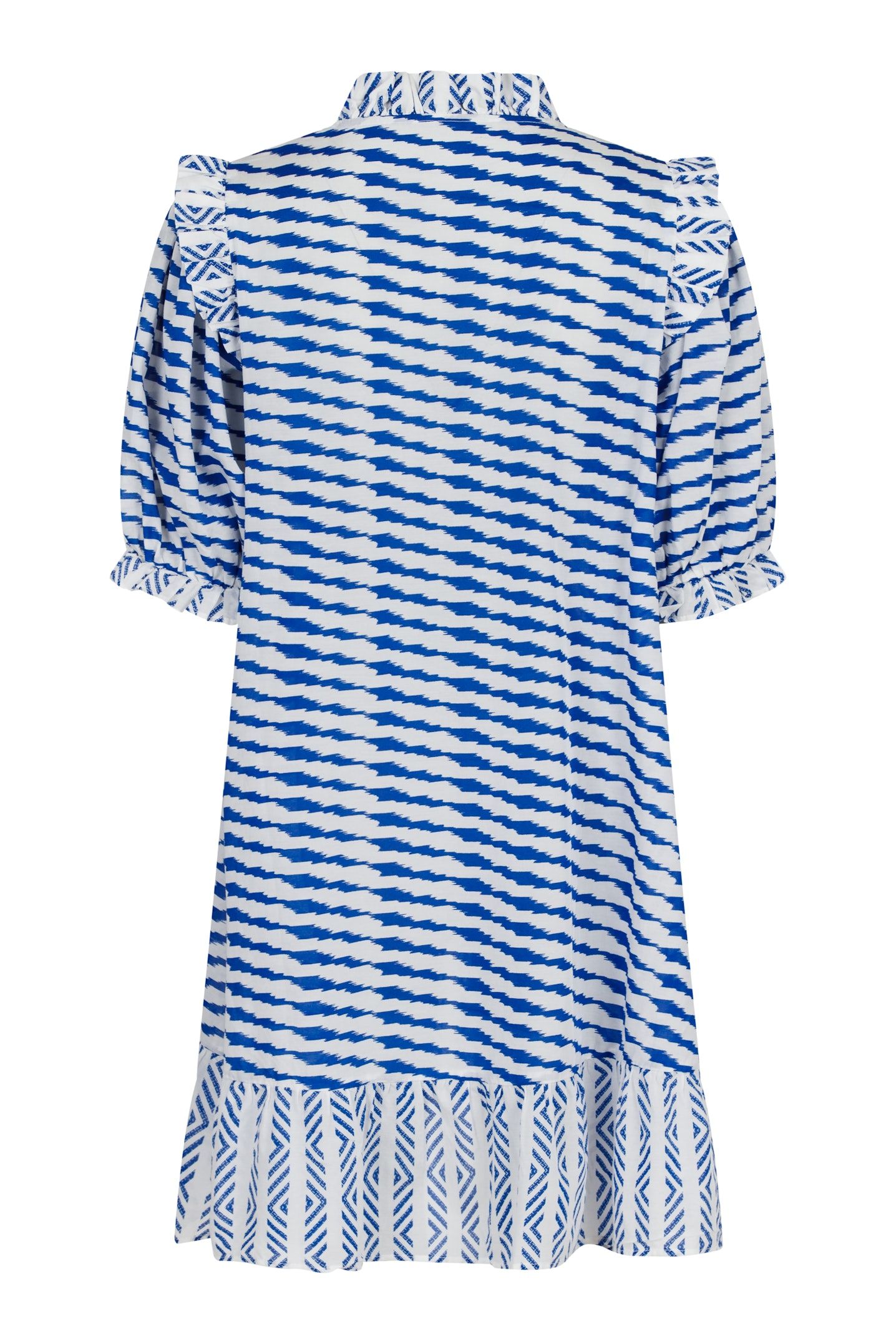Neo Noir Hani Graphic Kjole Blå Printet - Vogelius Glow