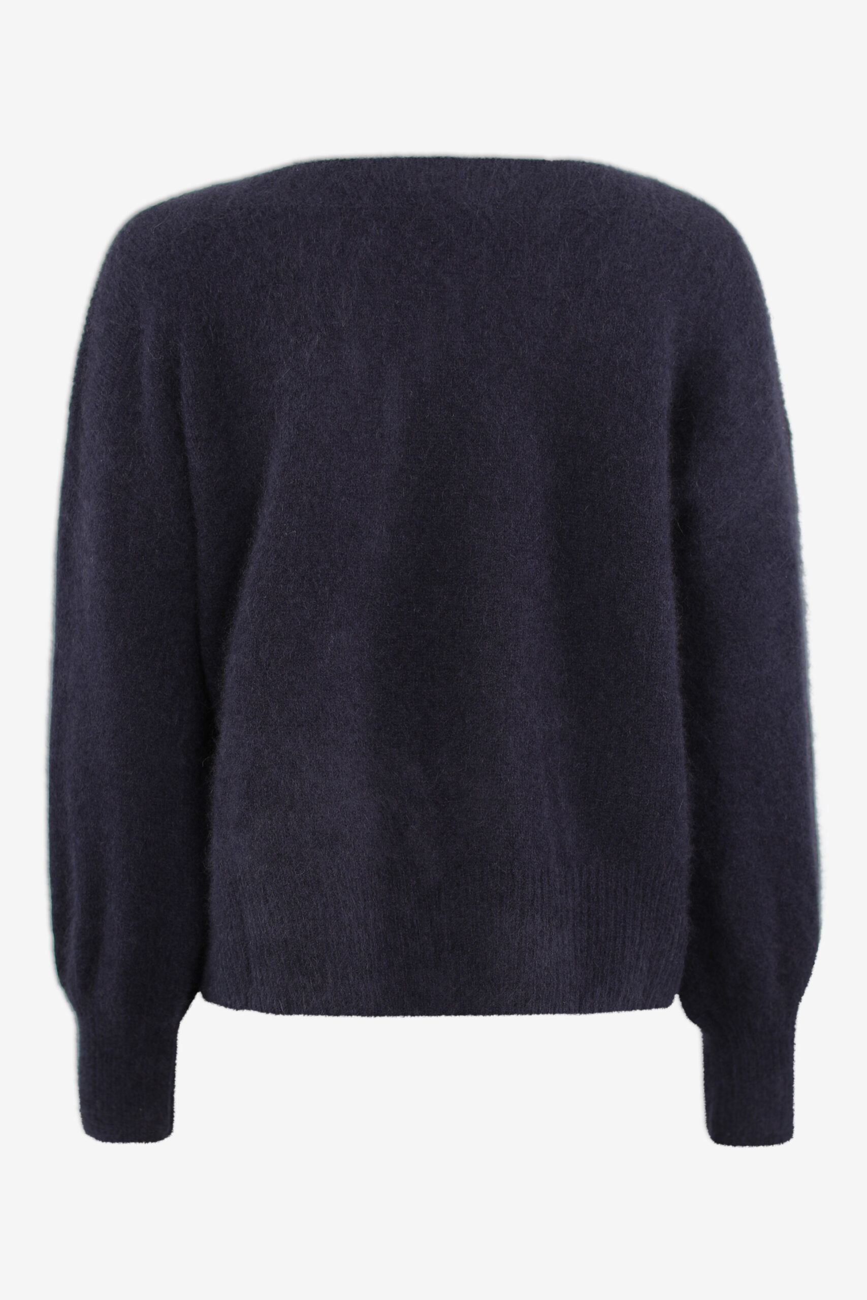 Six Ames Malou Vaskebjørn Strikbluse Mørkeblå - Vogelius Glow