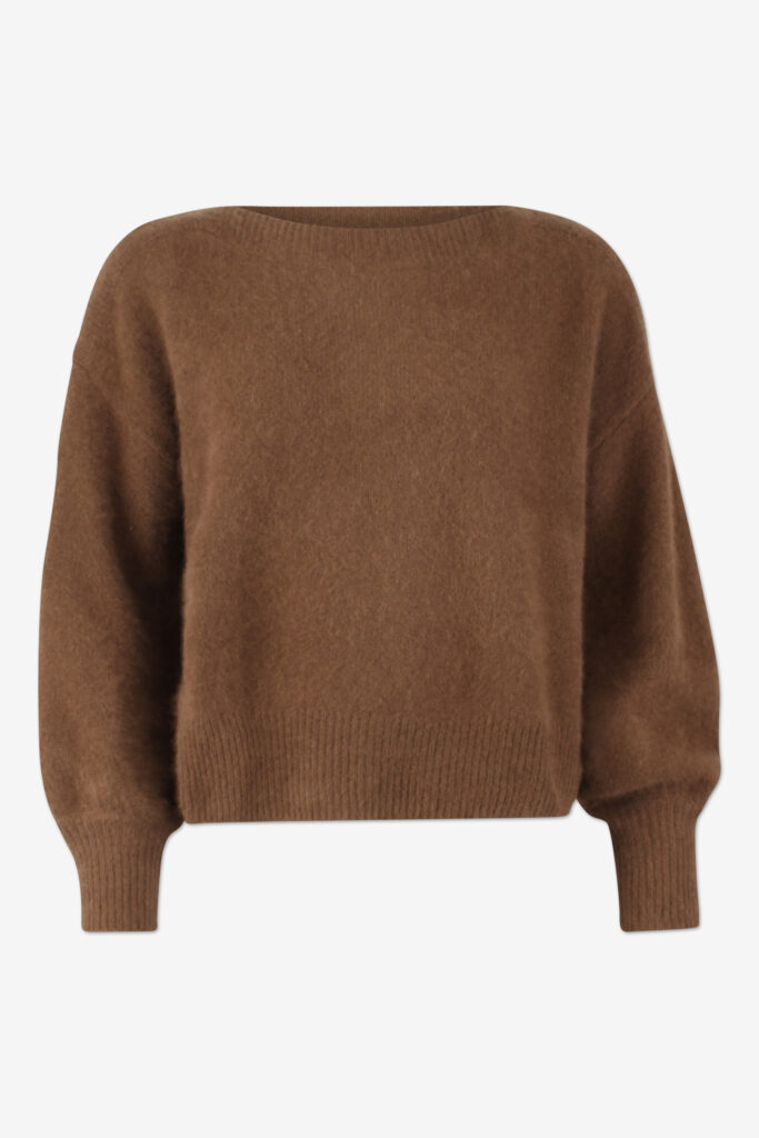 Six Ames Malou Vaskebjørn Strikbluse Dachshund Brun - Vogelius Glow